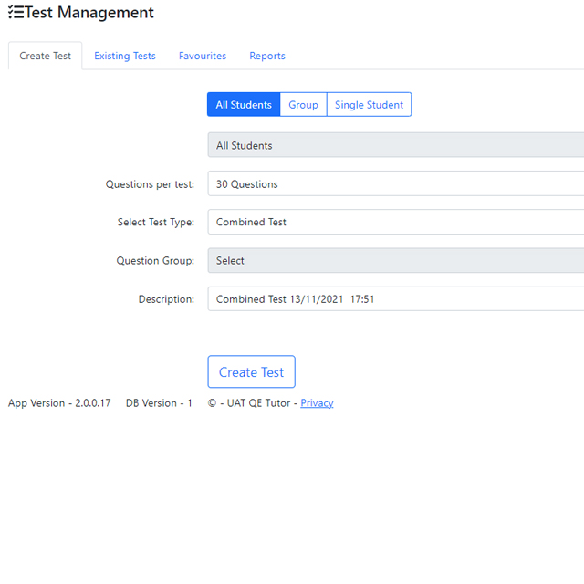 11 Plus Portal - 15 User Package - QE Tutor 11 Plus